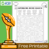 Superbowl Word Search Free Printable - Growing Play