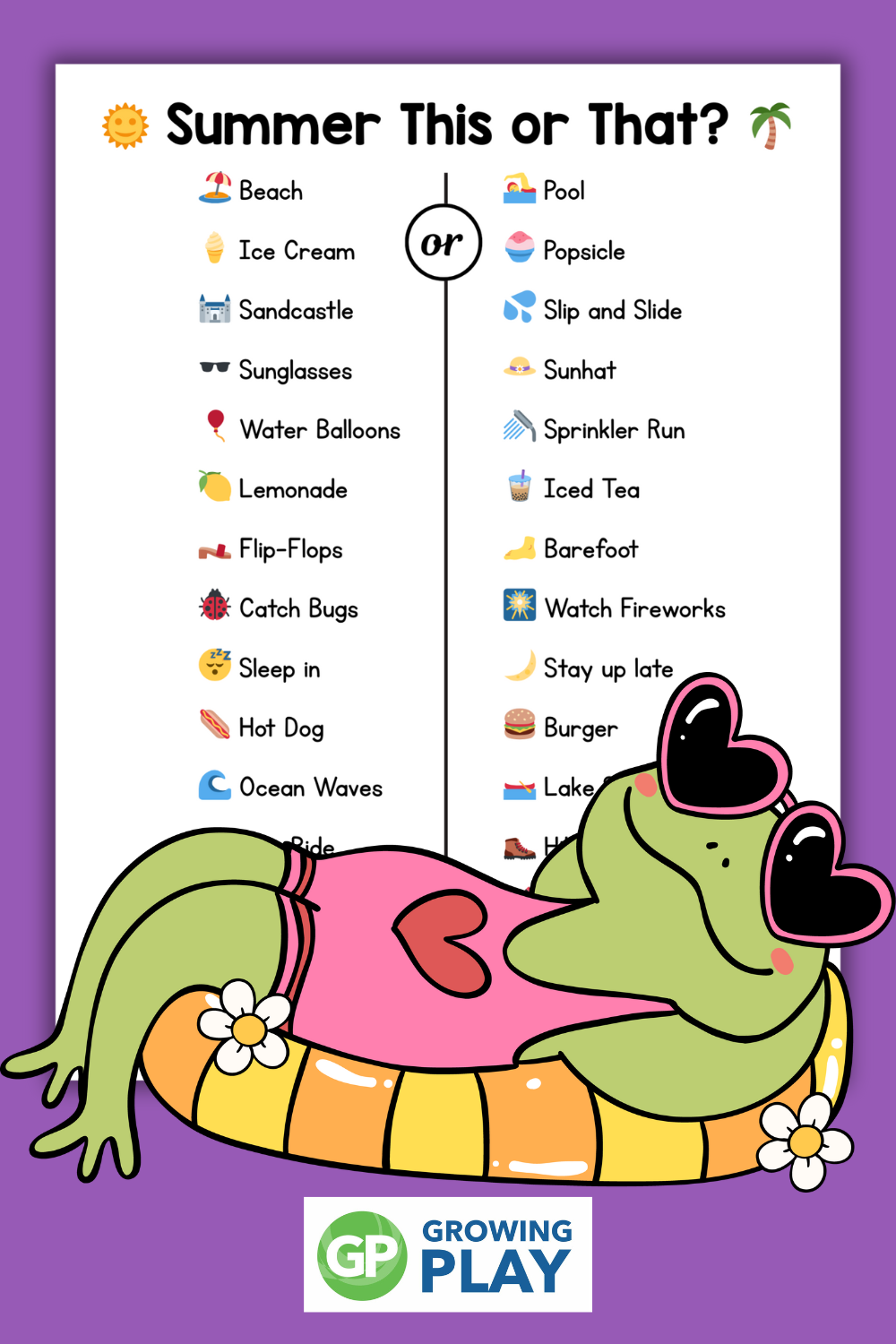 Summer This or That Free Printable - Growing Play
